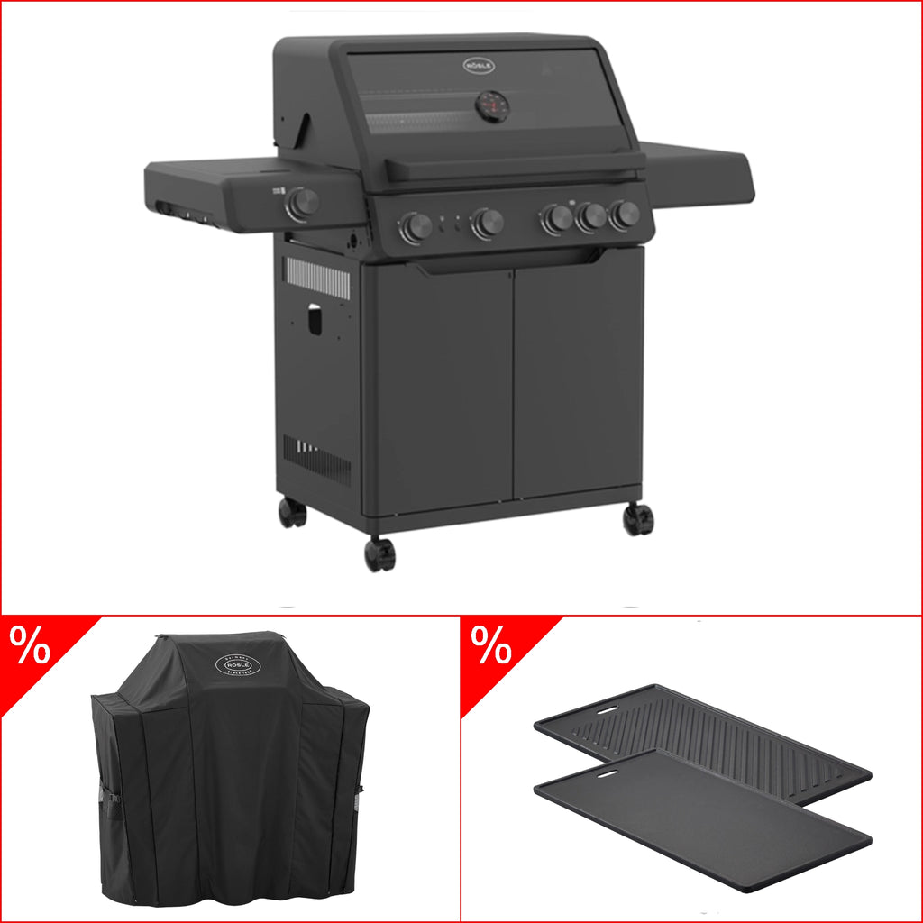 Rösle AllFlame Hero 4 Brenner Gasgrill – 50mbar Bundle