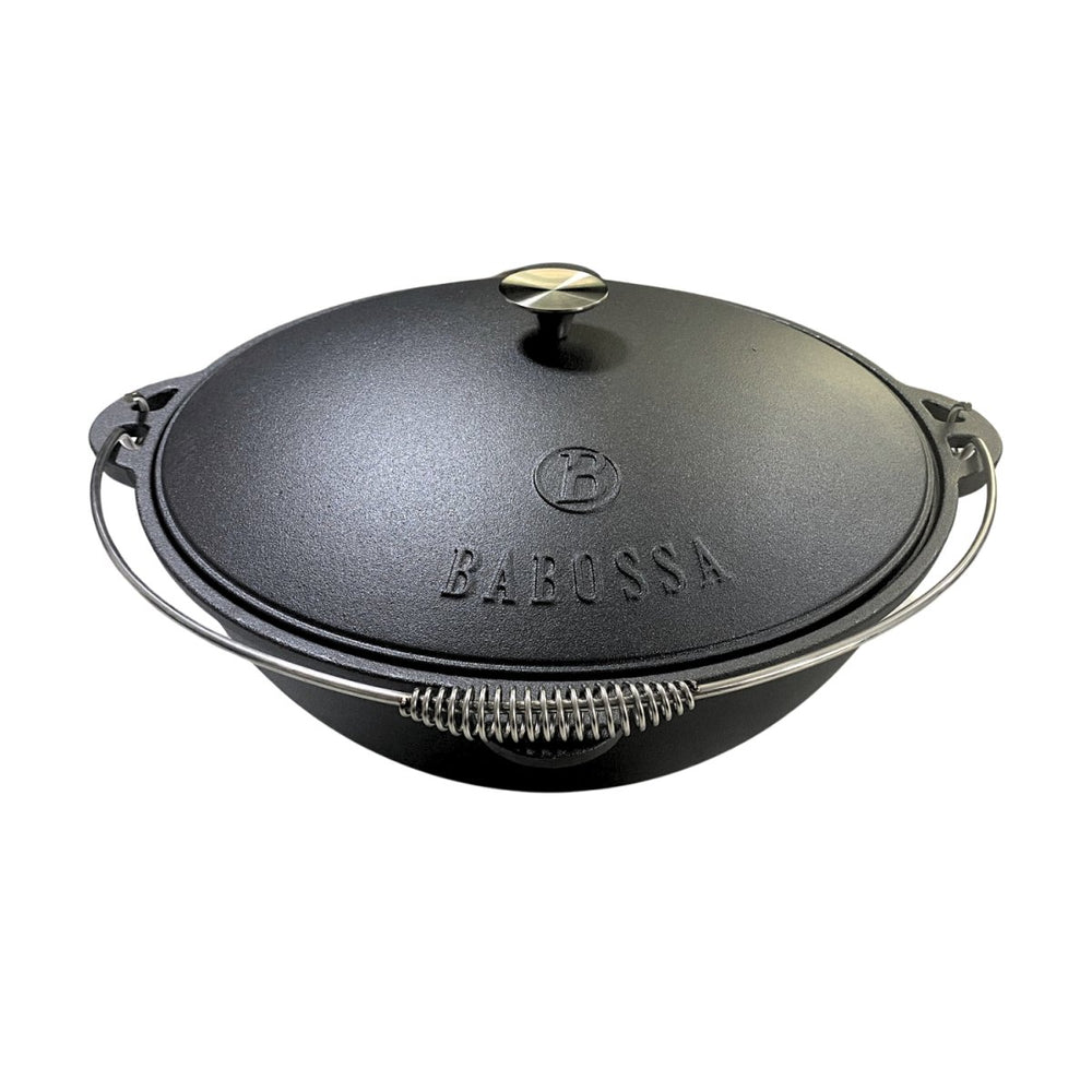 Babossa Kazan gietijzeren 12 liter met gietijzeren deksel | Perfect vo